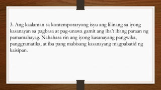 kahalagahan ng pag aaral ng kon. isyu.pptx