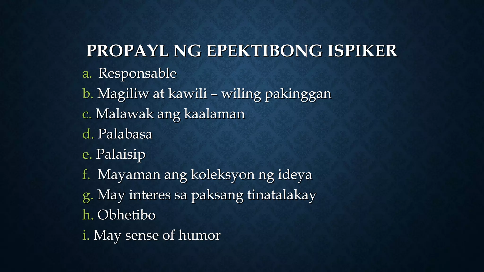 Kahalagahan ng Pagsasalita | PPT