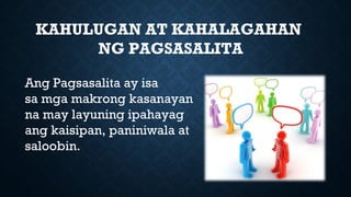 Kahalagahan ng Pagsasalita | PPT