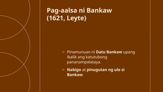 Kahalagahan ng Partisipasyon ng mga Pilipino sa pag-aalsa laban sa mga ...