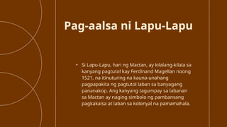 Kahalagahan ng Partisipasyon ng mga Pilipino sa pag-aalsa laban sa mga ...