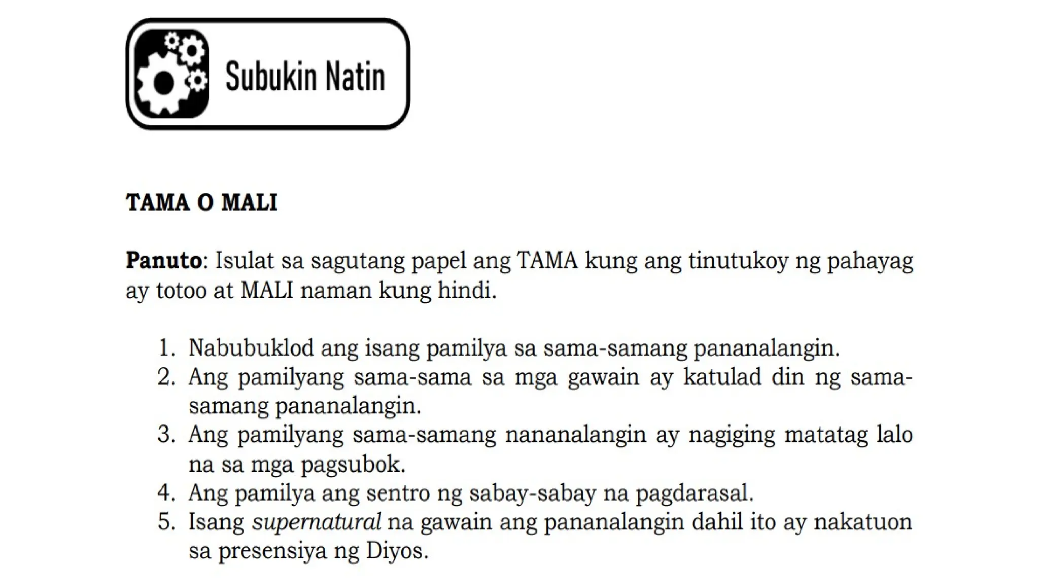KAHALAGAHAN NG SAMA-SAMANG PANALANGIN SA PAMILYA.pptx