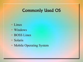What is ' OPERATING SYSTEM ' | PPT