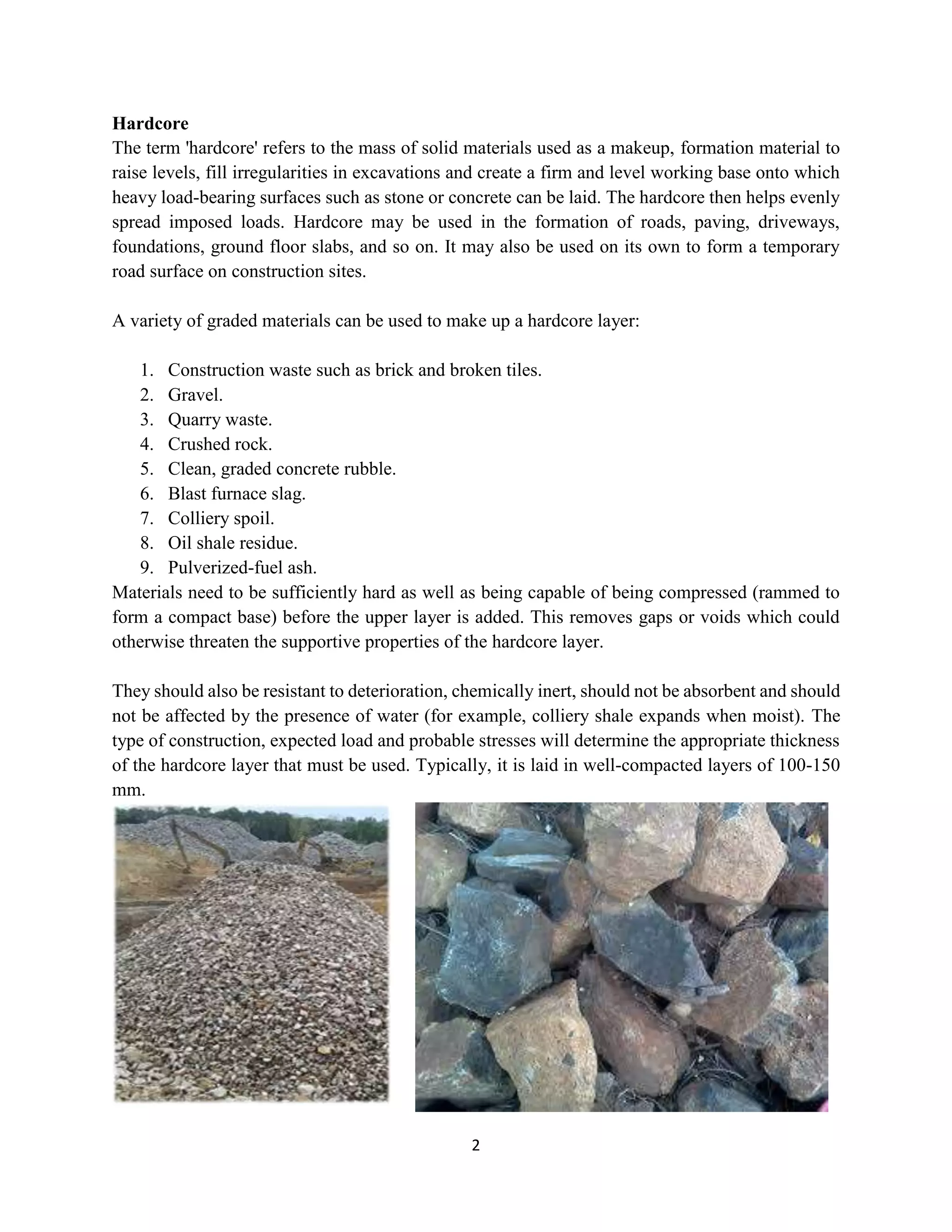 CONSTRUCTION [soil treatment, foundation backfill, Damp Proof Membrane ...