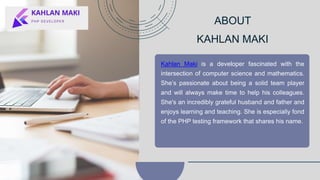 Kahlan Maki - The Developer's Journey Through Computer Science and Mathematics | PPT
