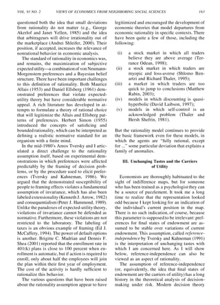 Kahneman 2003 psychological perspective on economics | PDF