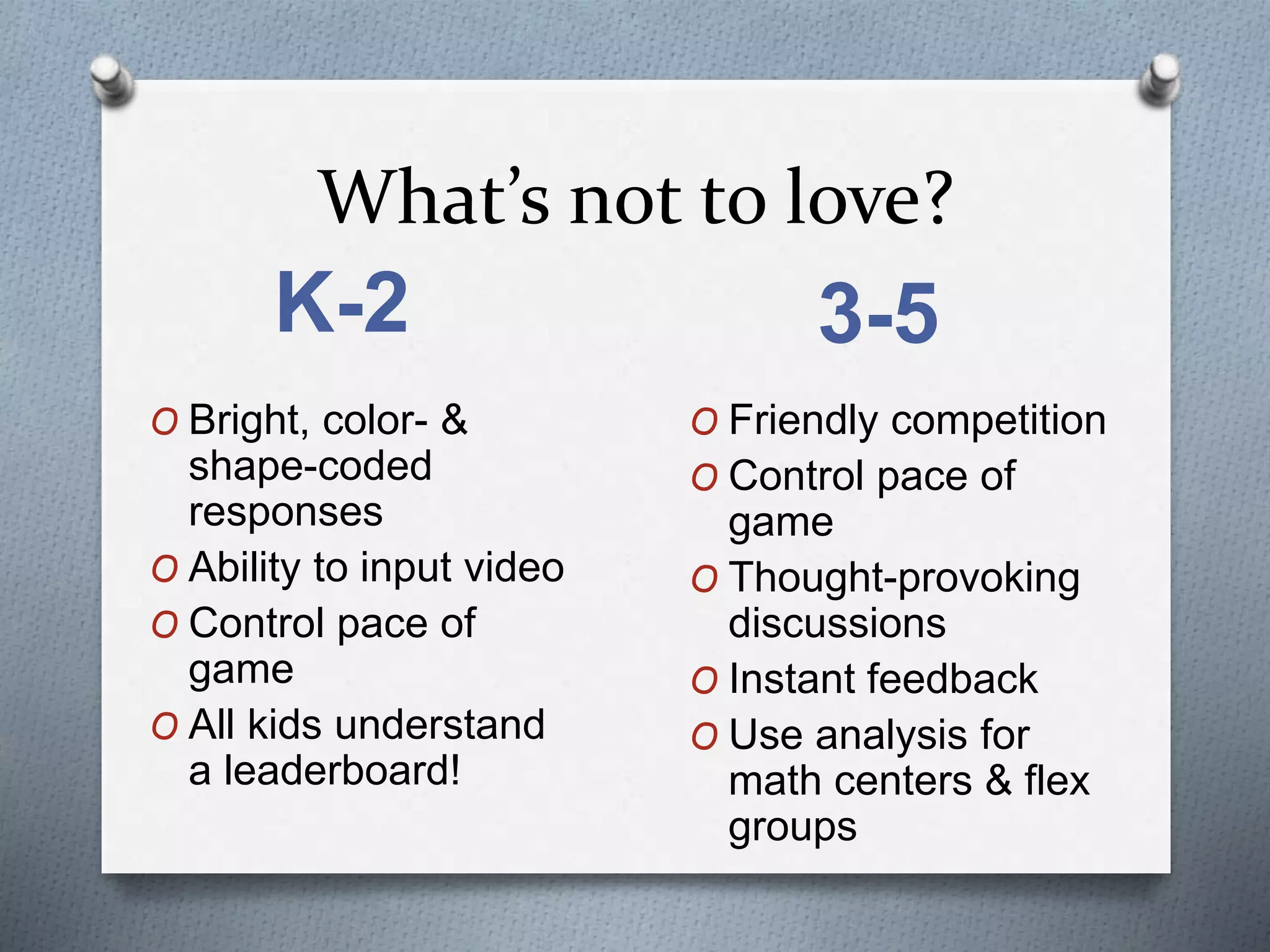 Kahoot!: A Game-Based Classroom Response System | PPT