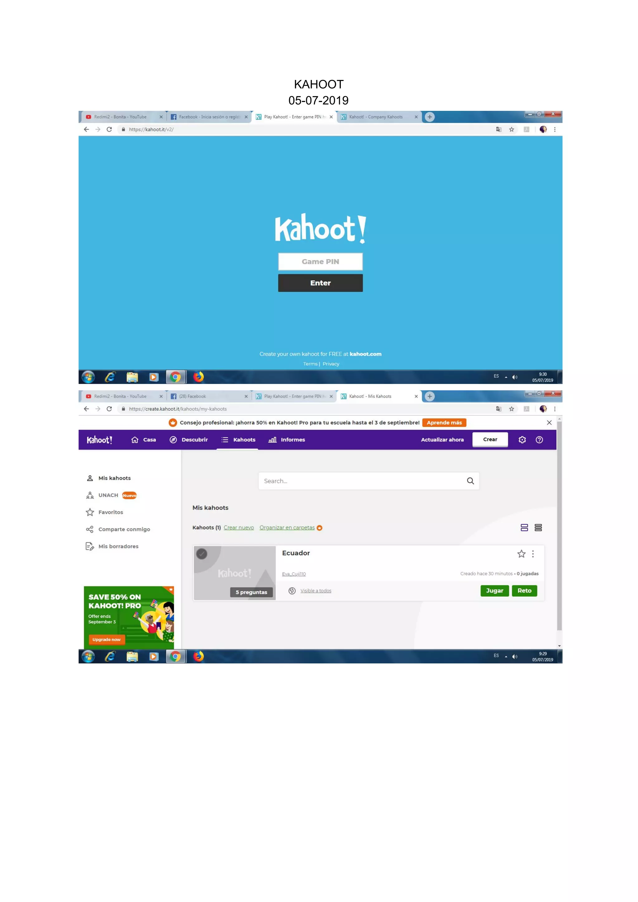 Kahoot | PDF