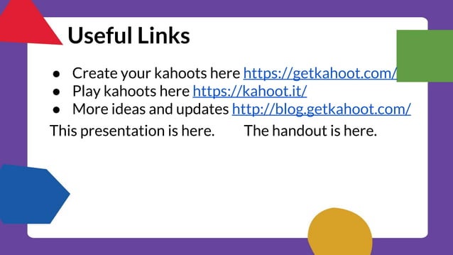 Kahoot: A Game-based Formative Assessment Tool [Slides] | PDF | Educational Video Games | Video ...