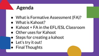 Kahoot: A Game-based Formative Assessment Tool [Slides] | PDF