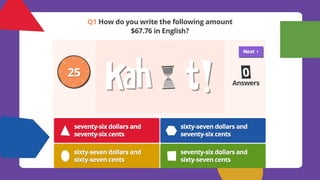 Kahoot: A Game-based Formative Assessment Tool [Slides] | PDF
