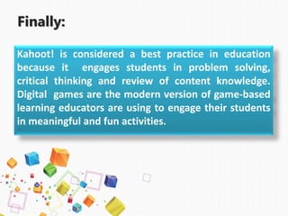 Kahoot! alex | PPTX