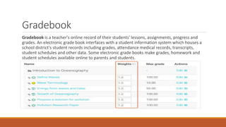 Kahoot, gradebook and planbook | PPTX | Education