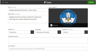 Kahoot! lp pelatihan tik bahasa indonesia [amin yusuf] | PPTX