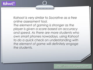 Kahoot presentation | PPT