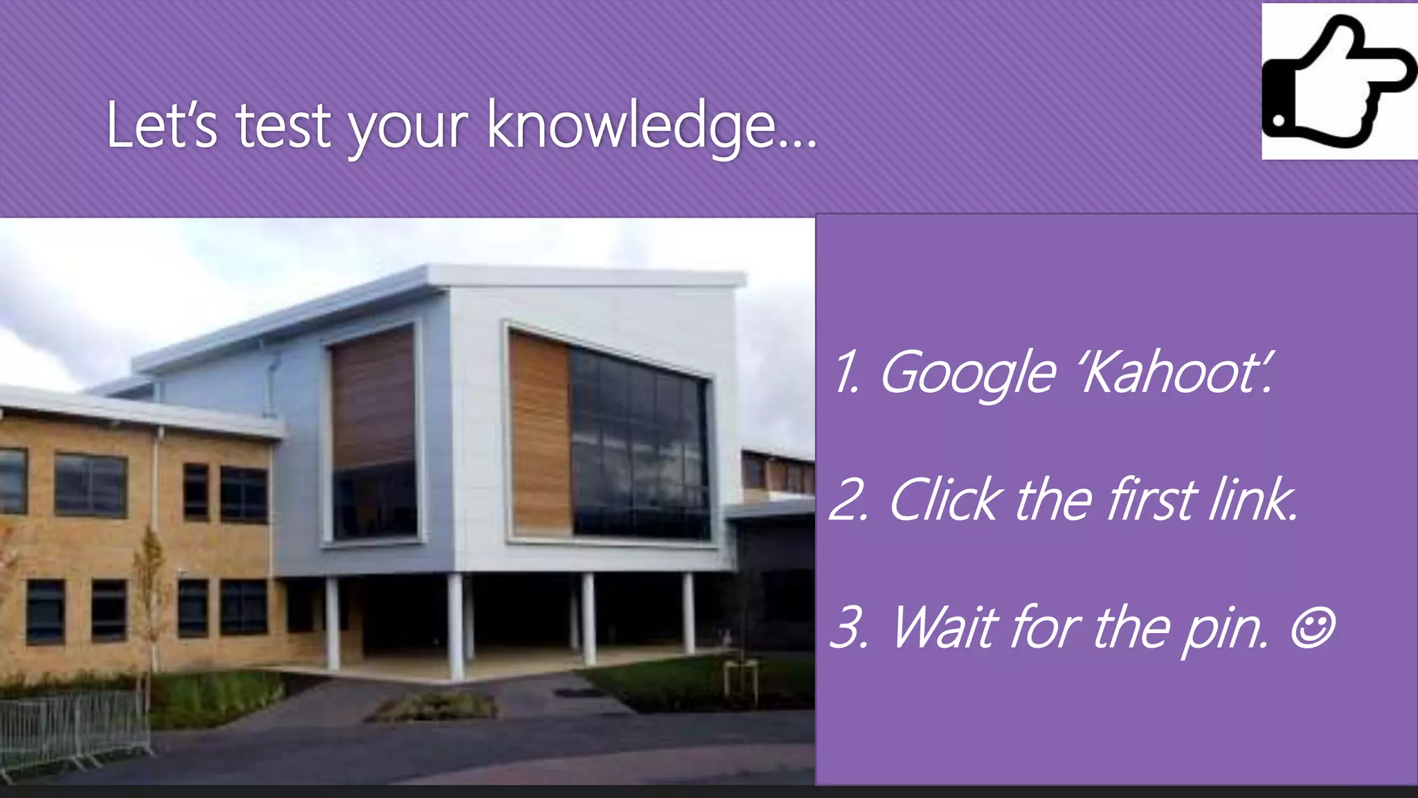 Kahoot presentation mark | PPT