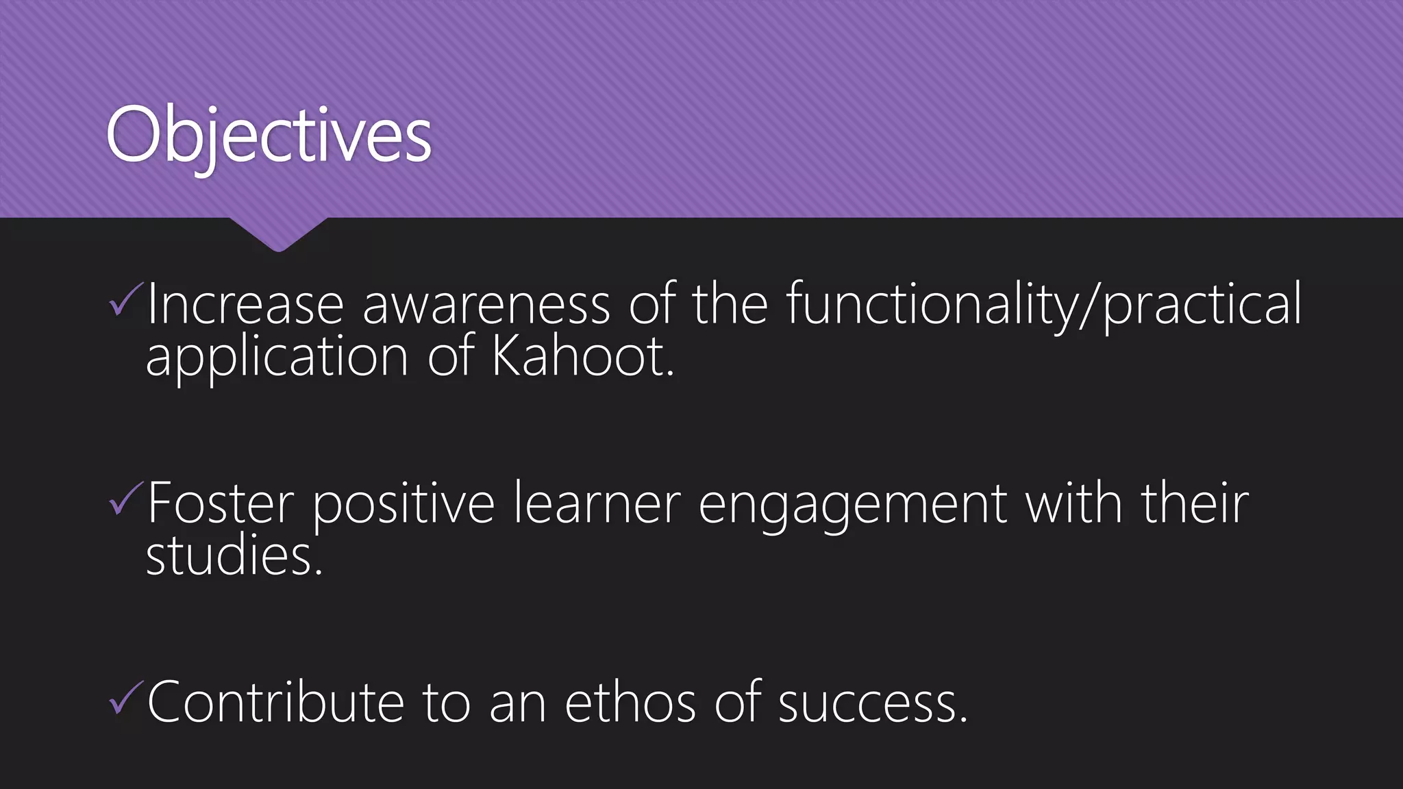 Kahoot presentation mark | PPTX