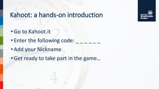 In Kahoots at Strathclyde: Using Kahoot for Student Engagement | PPTX