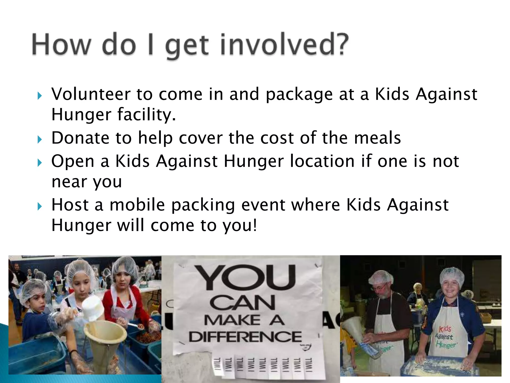 Kids Against Hunger Presentation | PPTX