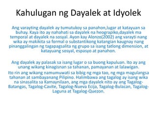 Kahulugan ng dayalek at idyolek | PPTX