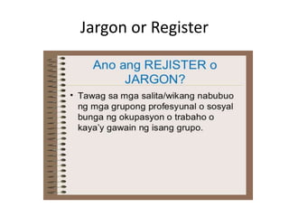 Kahulugan ng dayalek at idyolek | PPTX