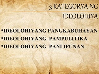 Ang ideolohiya | PPTX