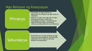 Kahulugan ng kasaysayan | PPTX