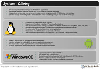 Kahuna Systems : Product Engineering Services | PPT