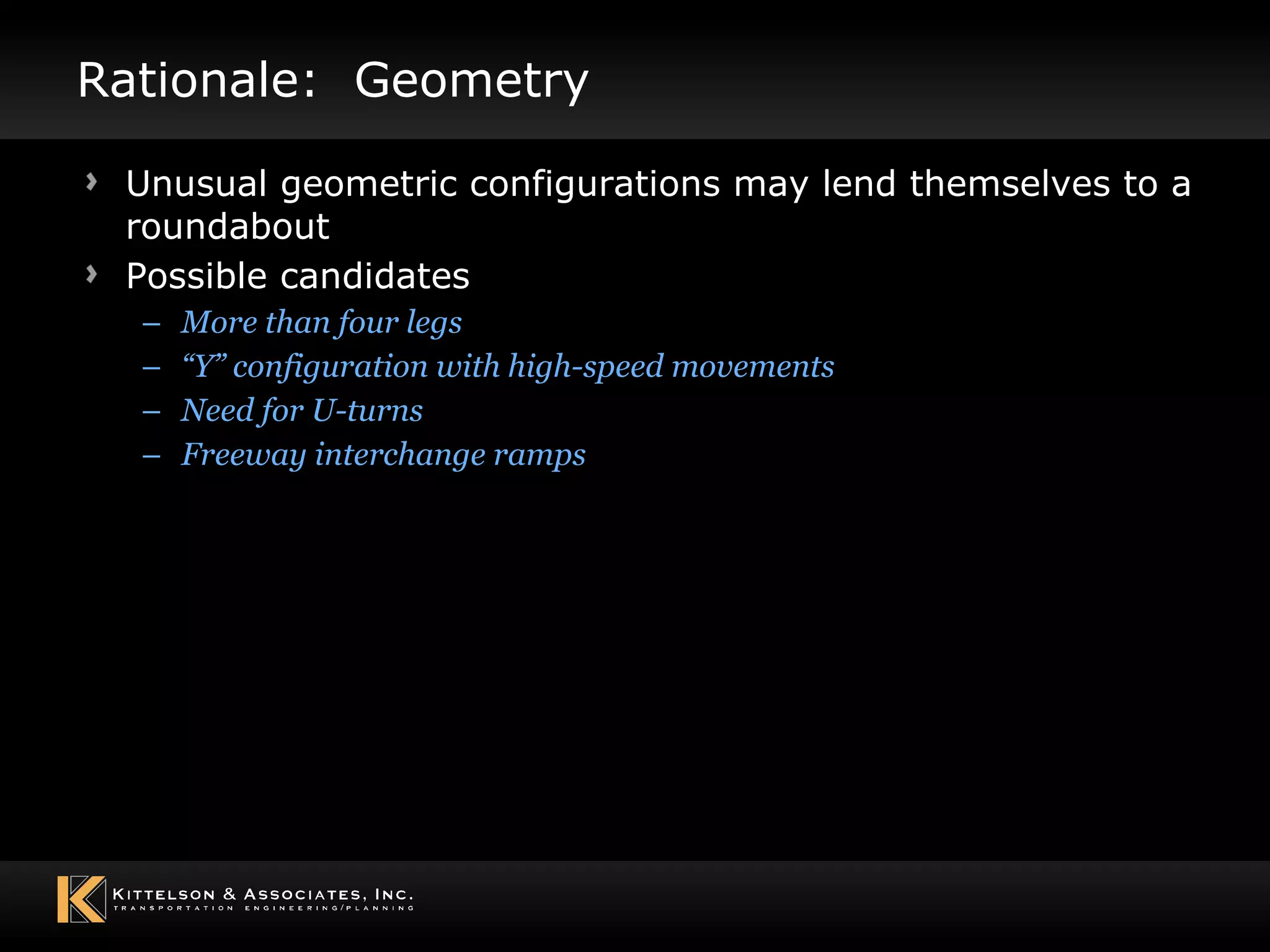 KAI - Modern Urban Roundabouts | PPT