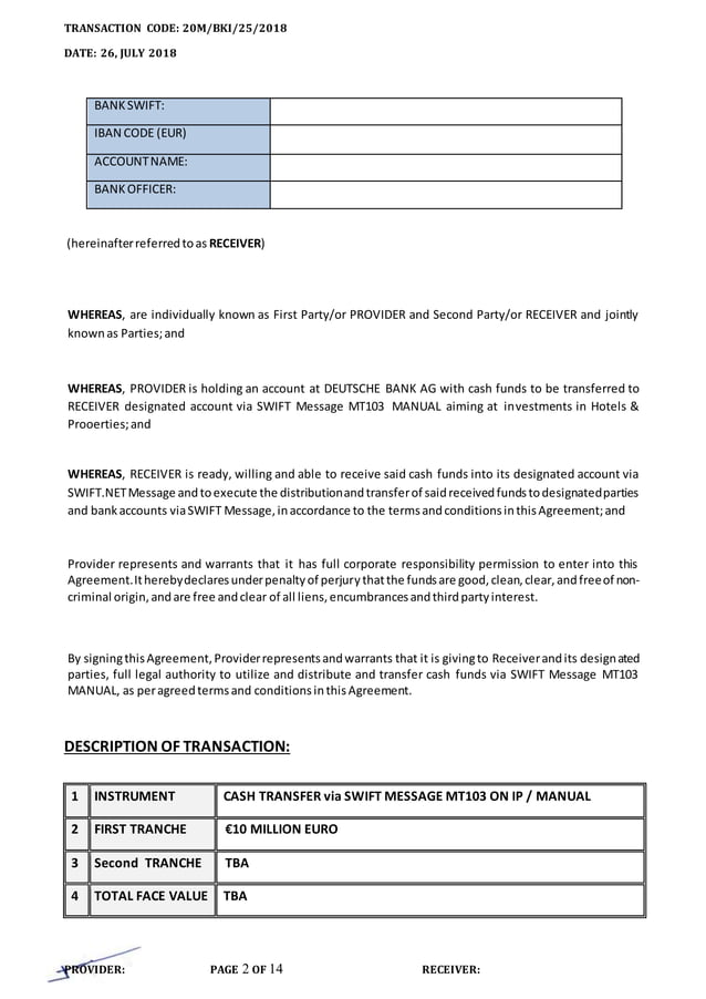 Kaibac 10 m md mcb investment | PDF