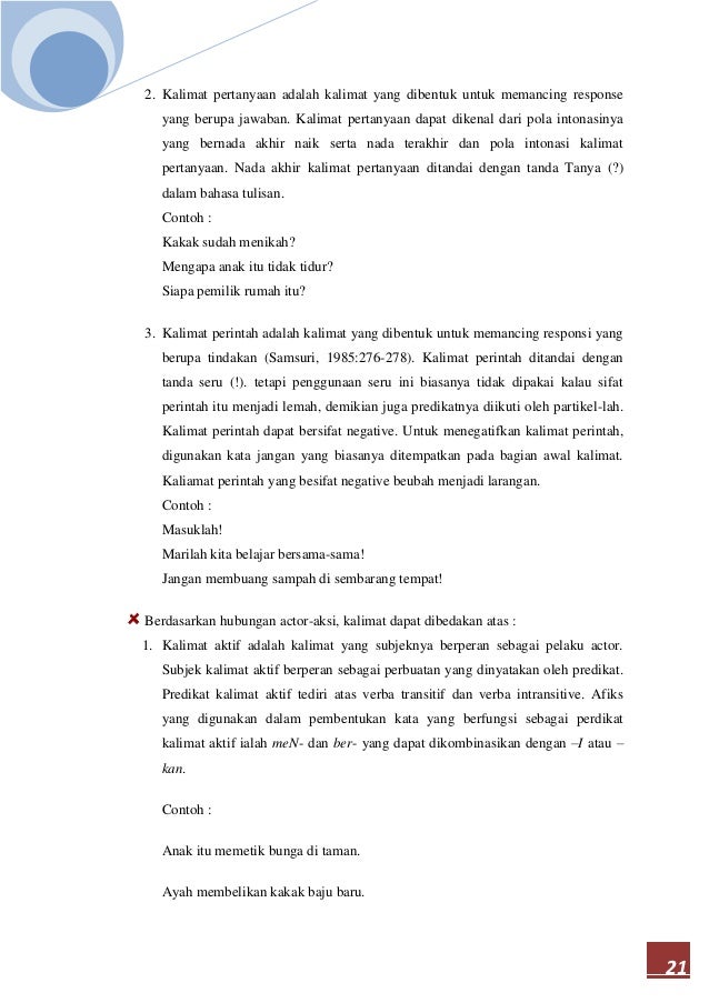Contoh Kalimat Aktif Transitif Dan Intransitif – Gudang Materi Online Contoh Kalimat Aktif Transitif Dan Intransitif – Gudang Materi Online