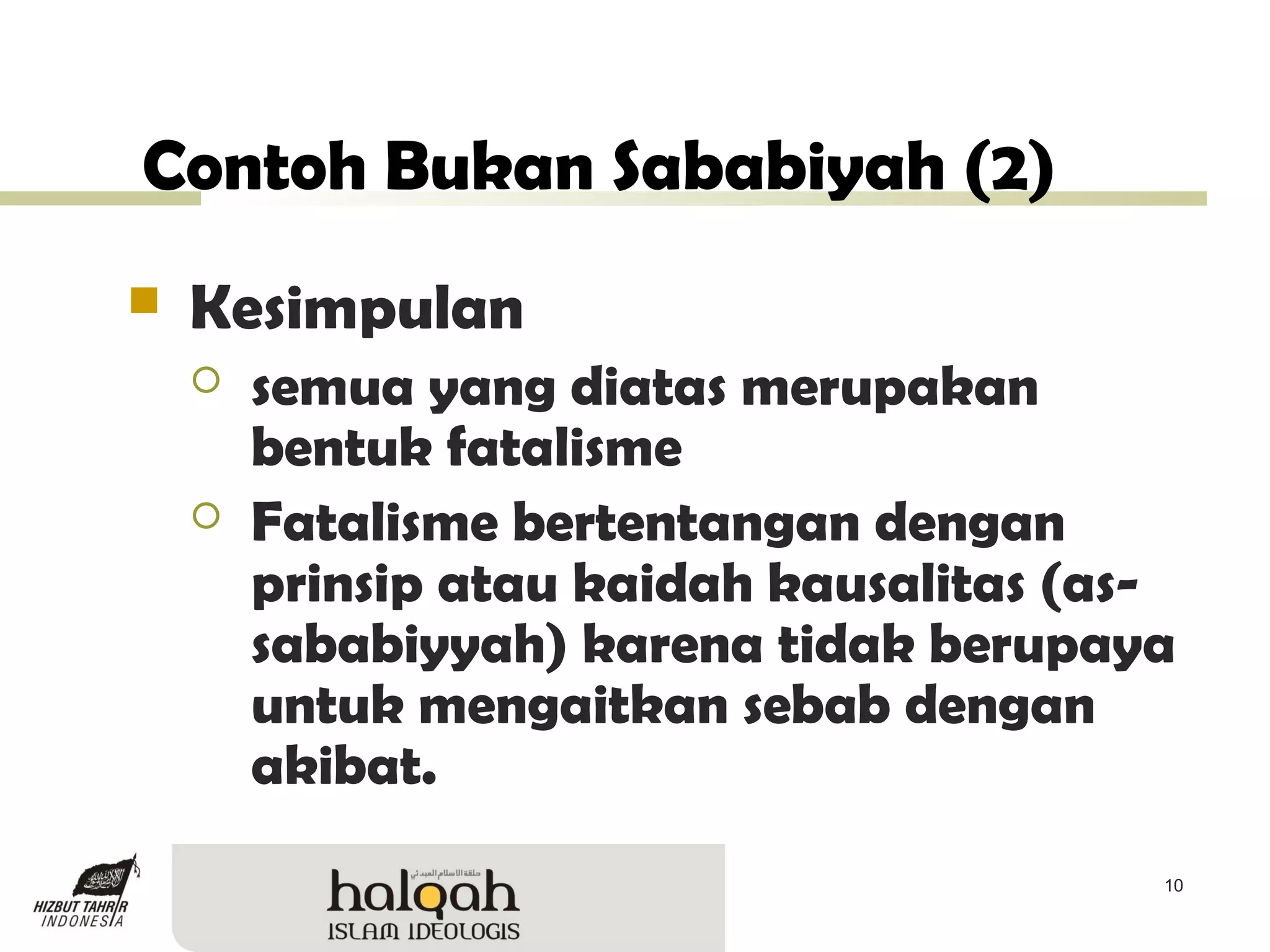 Kaidah kausalitas 1 | PPT