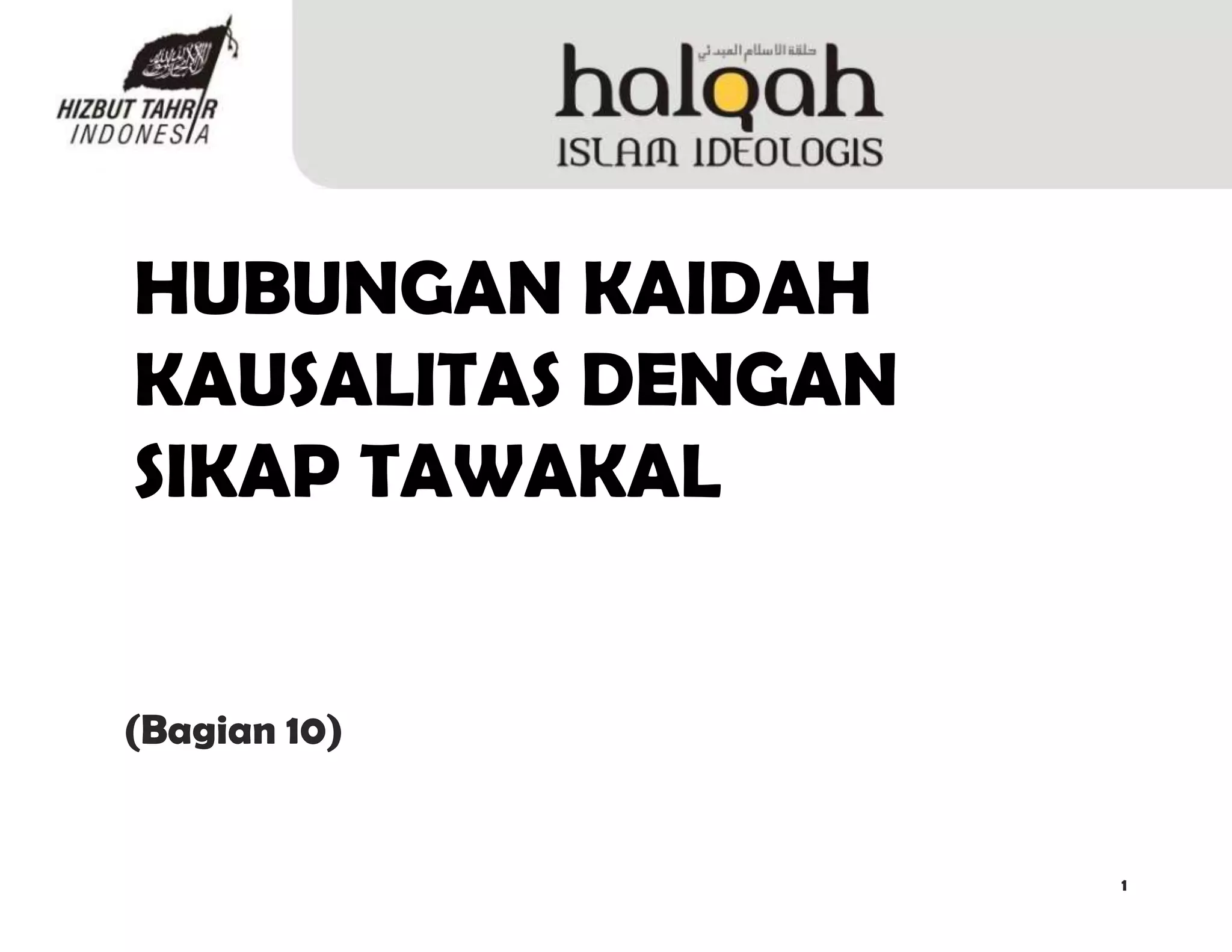 Kaidah kausalitas 10 | PPTX