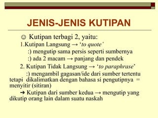 KAIDAH KUTIPAN DALAM KARYA ILMIAH.ppt.pptx