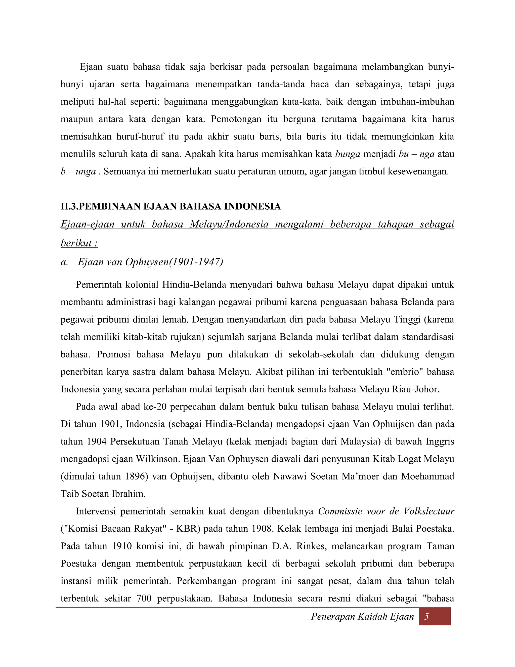 Kaidah & penerapan ejaan | DOCX