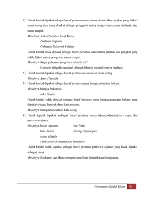 Kaidah & penerapan ejaan | DOCX