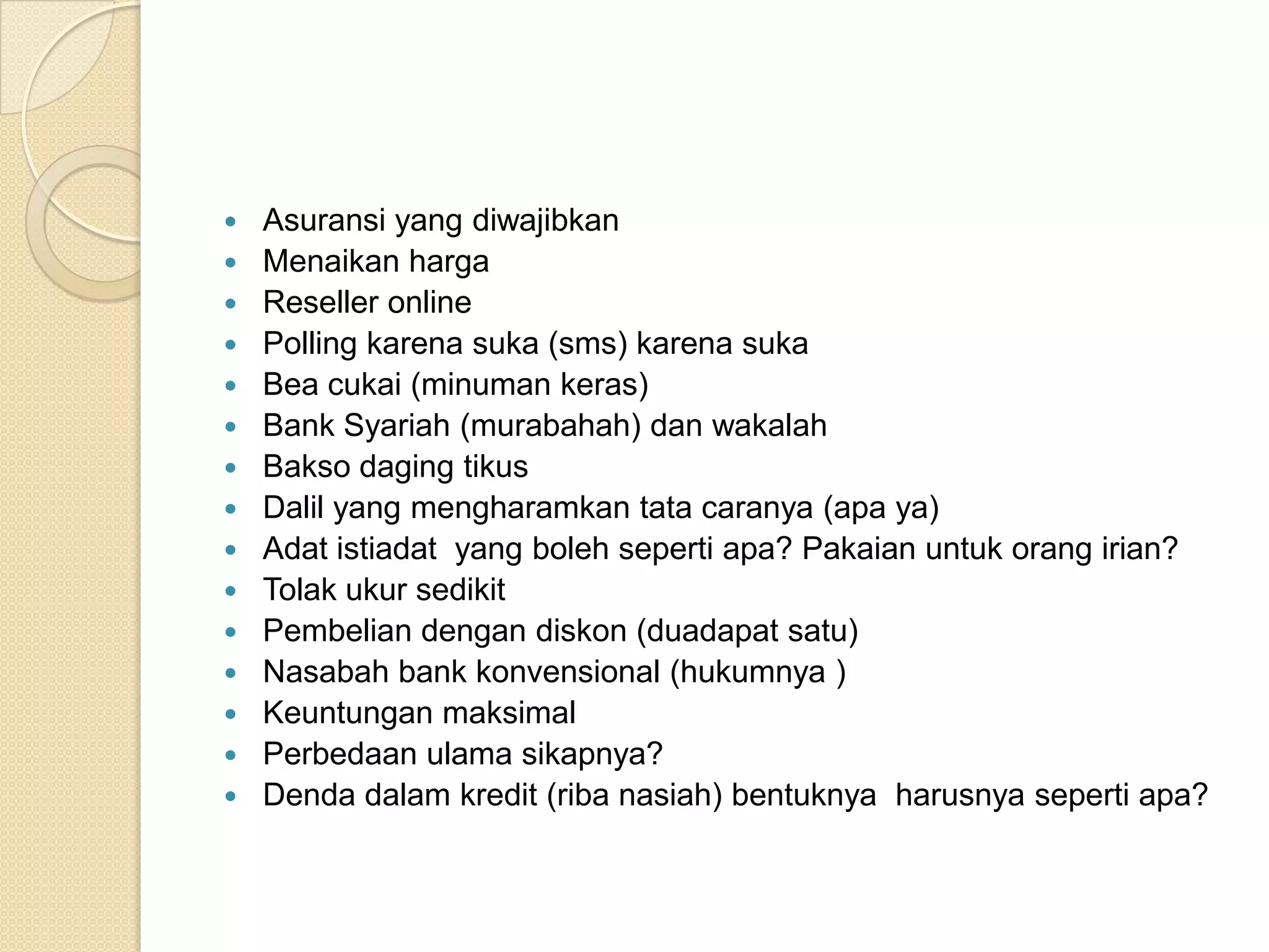 Kaidah umum dalam transaksi jual beli | PPT