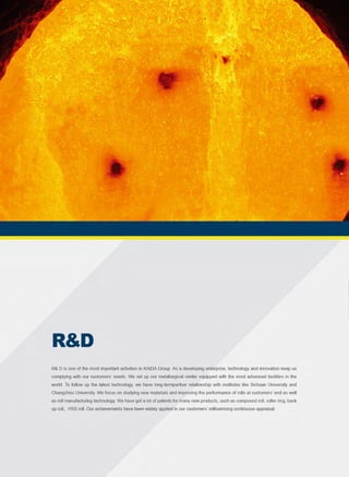 Kaida Roll-mill rolls for rolling steel products mills | PDF