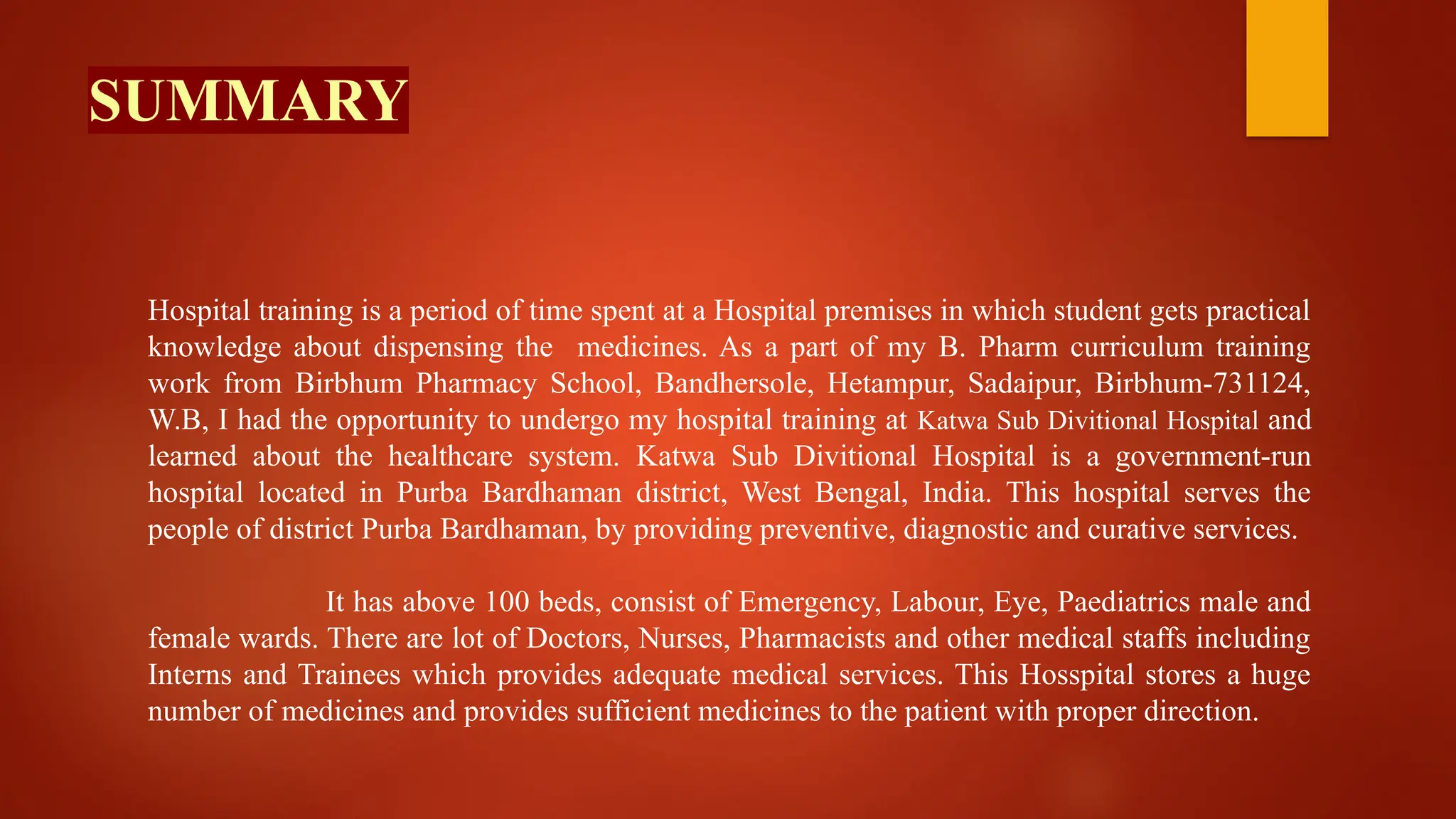 Hospital training ppt, practice School,hopital pharmacy slide.pptx