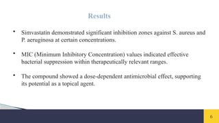 Repurposing Simvastatin: A Novel Approach as a Topical Antibacterial Agent | PPTX