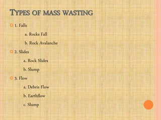 MASS WASTING | PPTX
