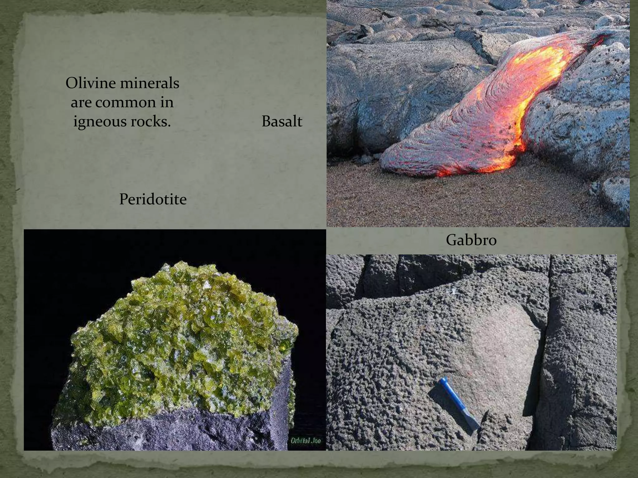 OLIVINE GROUP OF MINERALS | PPTX