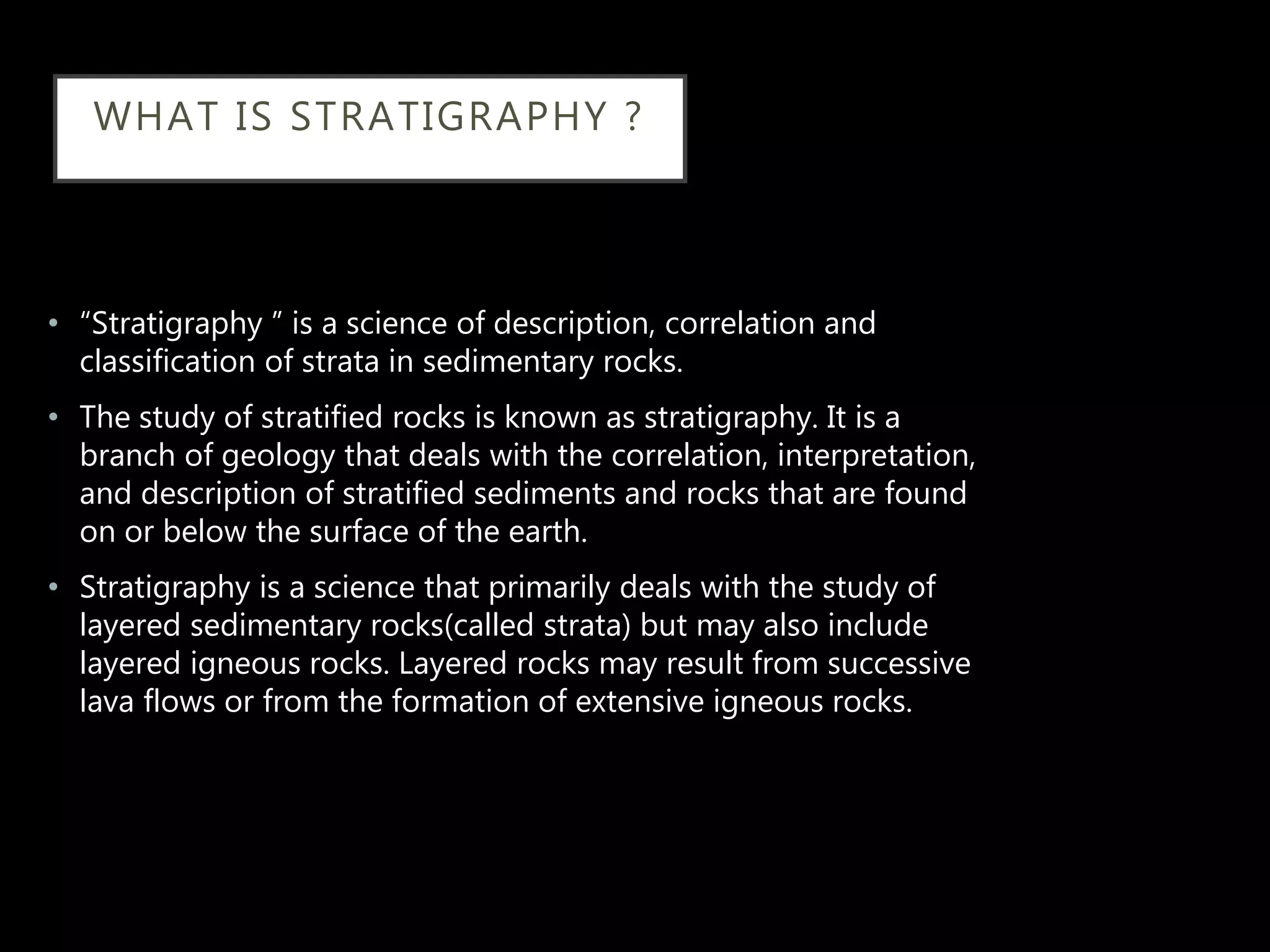 FUNDAMENTALS LAWS OF STRATIGRAPHY | PPTX