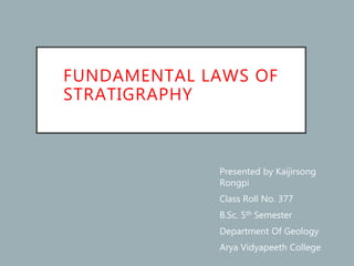 FUNDAMENTALS LAWS OF STRATIGRAPHY | PPTX