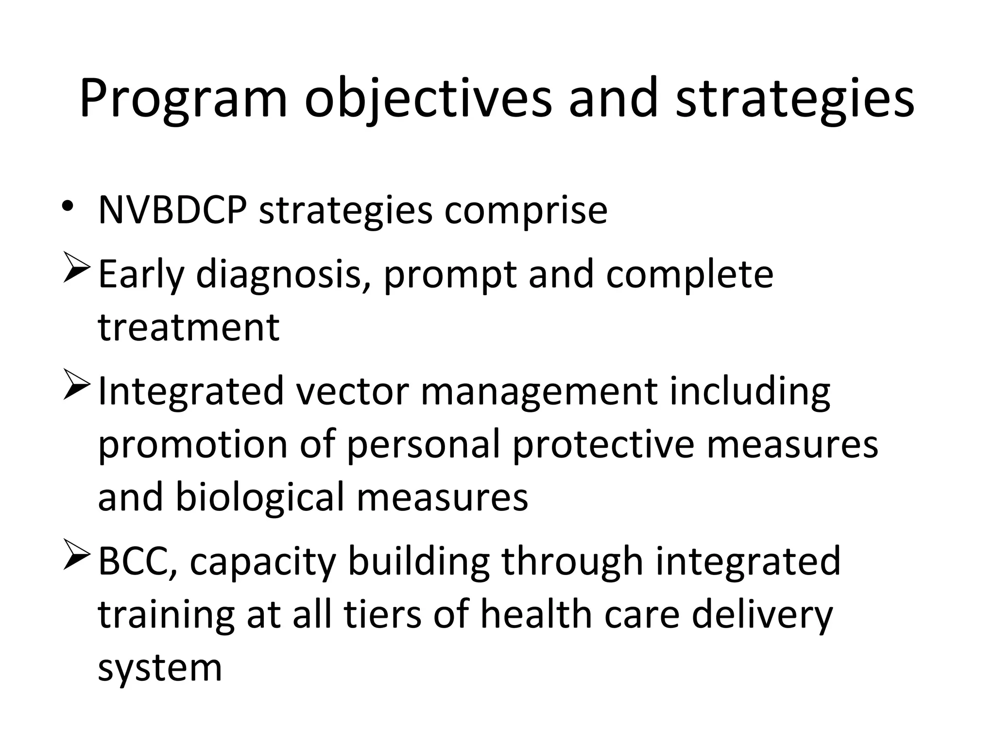 National Vector Borne Disease Control Programme (NVBDCP) | PPT