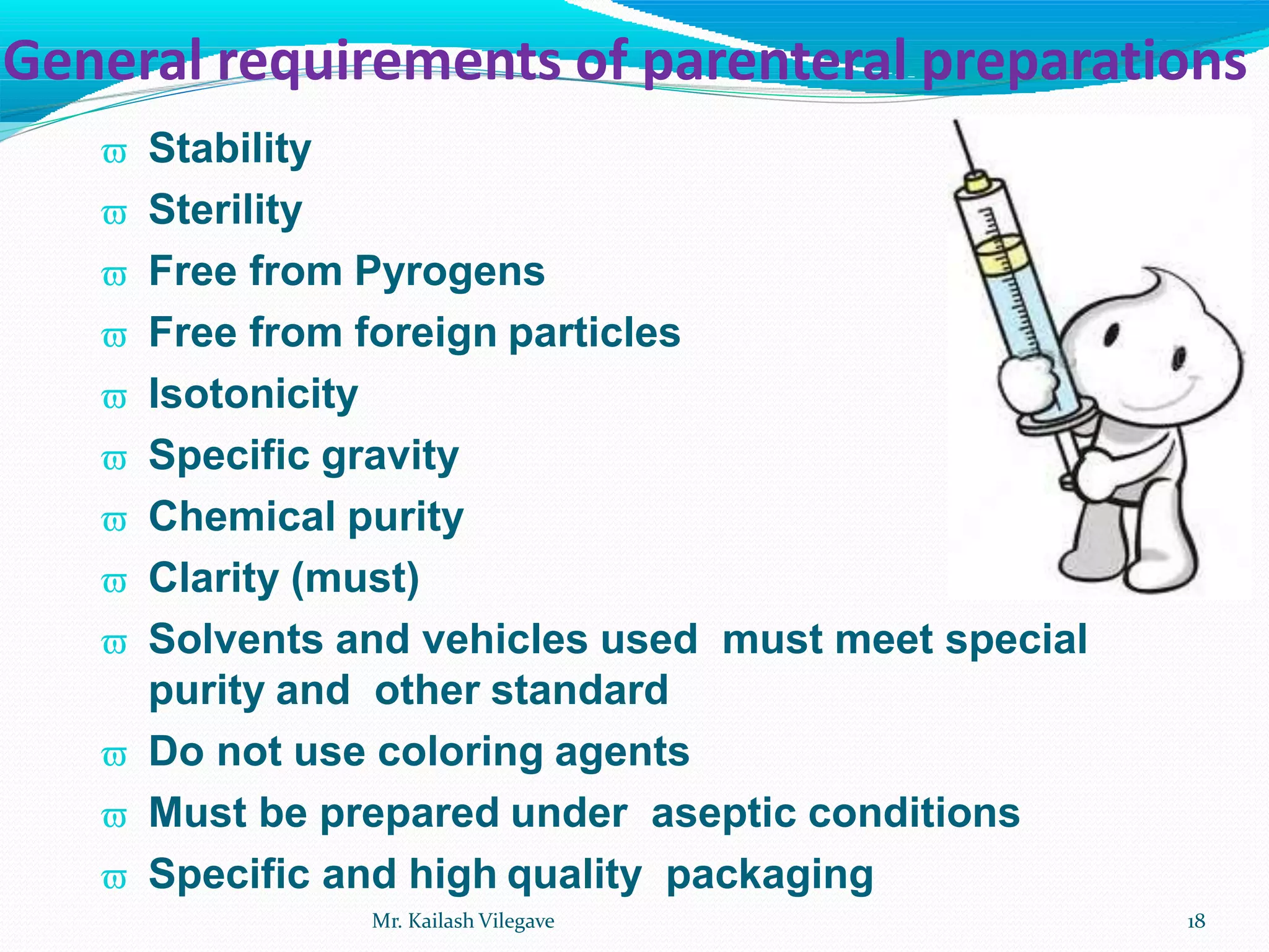 Parenterals products by Kailash vilegave | PPT