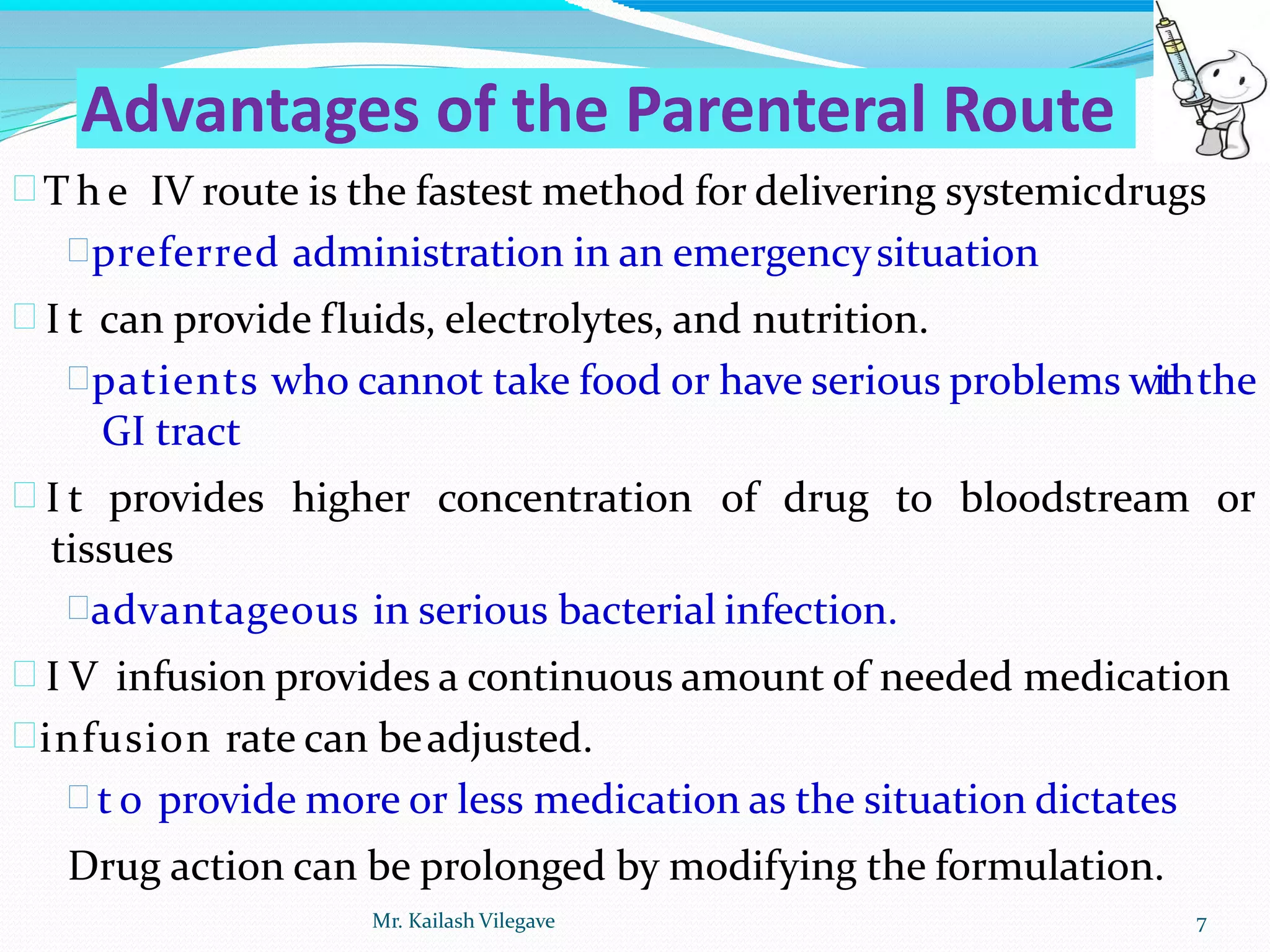 Parenterals products by Kailash vilegave | PPSX