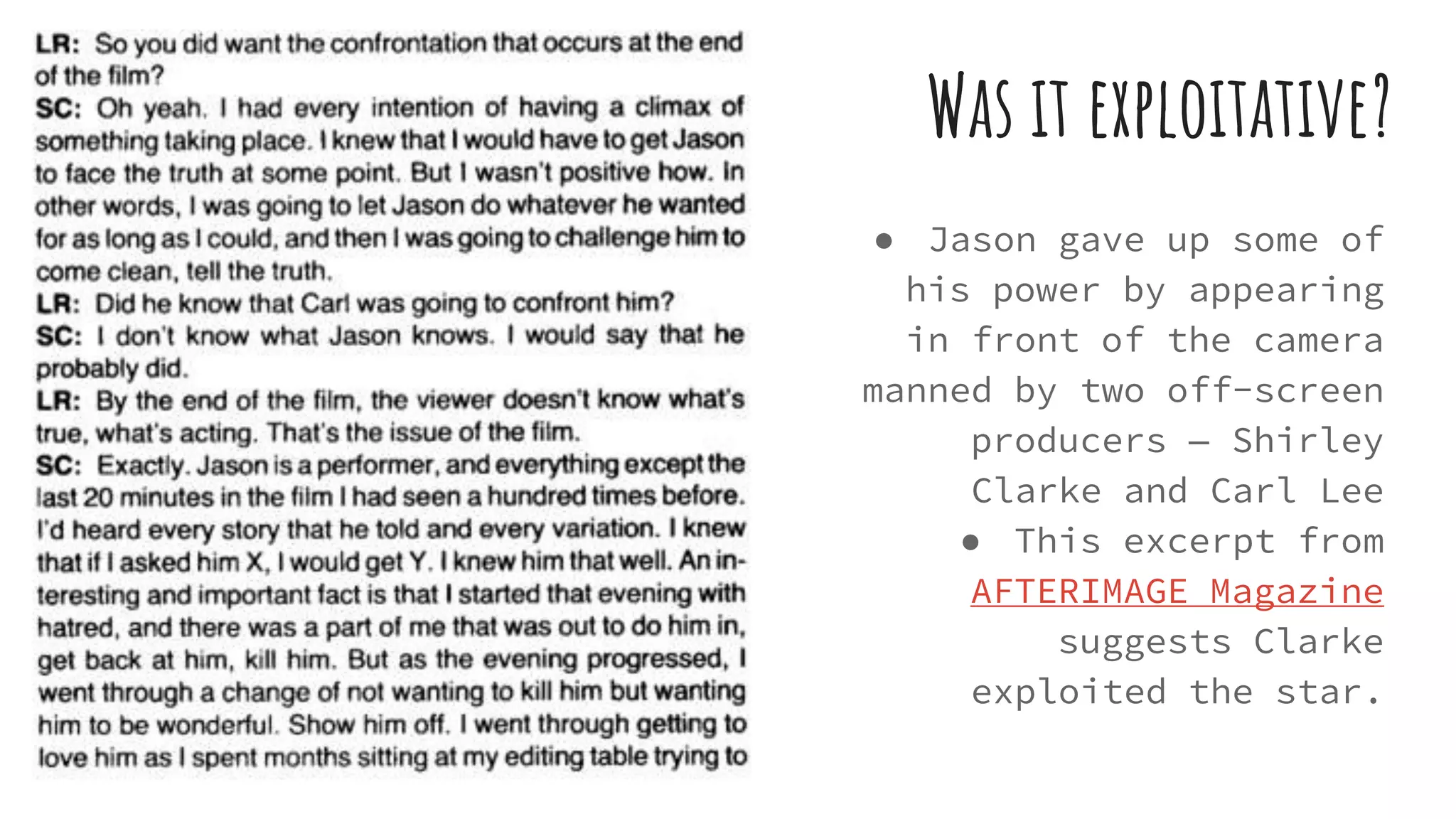 Unmasking Jason Holliday’s persona in his titular film | PPT