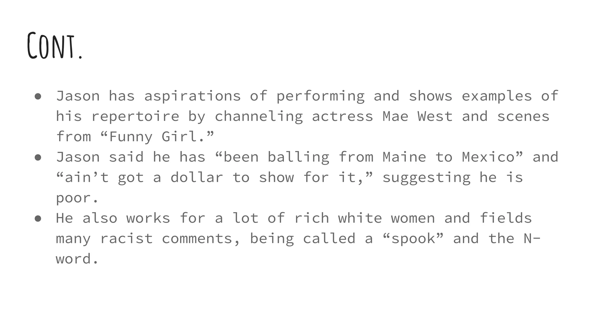 Unmasking Jason Holliday’s persona in his titular film | PPT