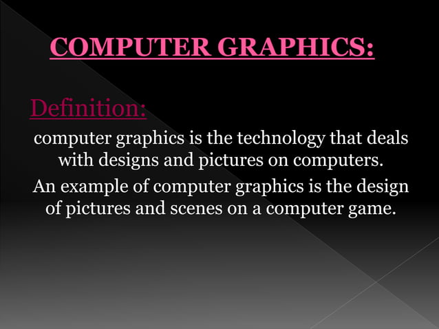 Graphics Output Hardware Devices | PPT